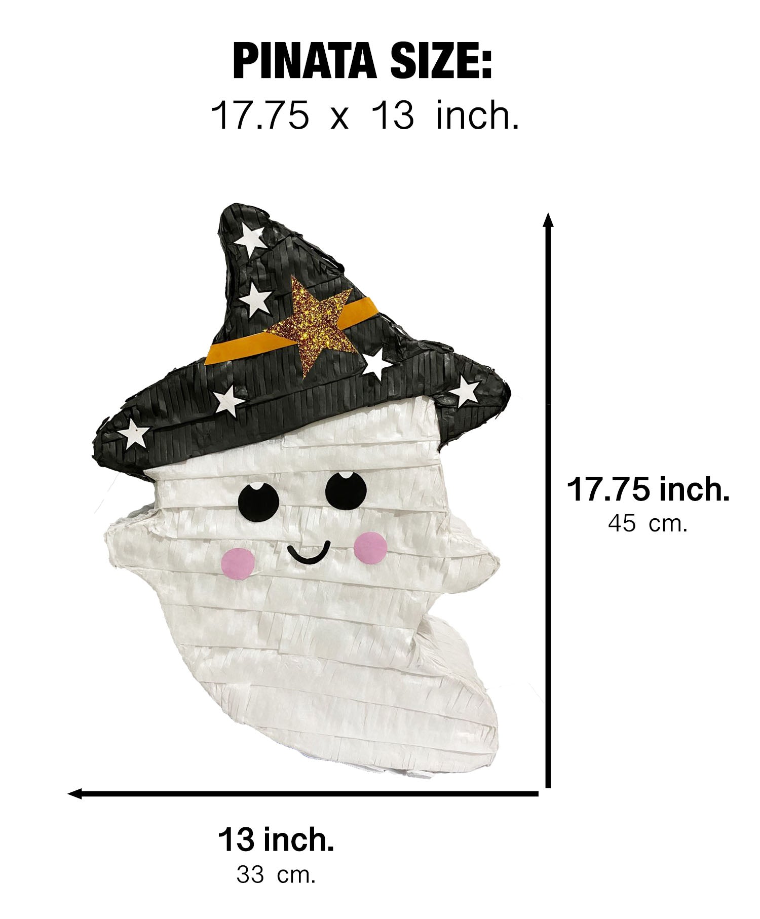 Halloween Ghost with Witch Hat Pinata | Halloween Pinatas | Halloween ...