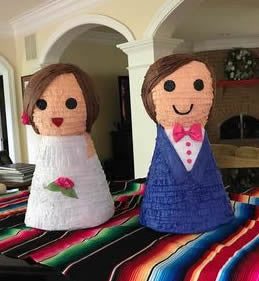 Custom Bride and Groom Wedding Pinata- Wedding Table Centerpiece ...