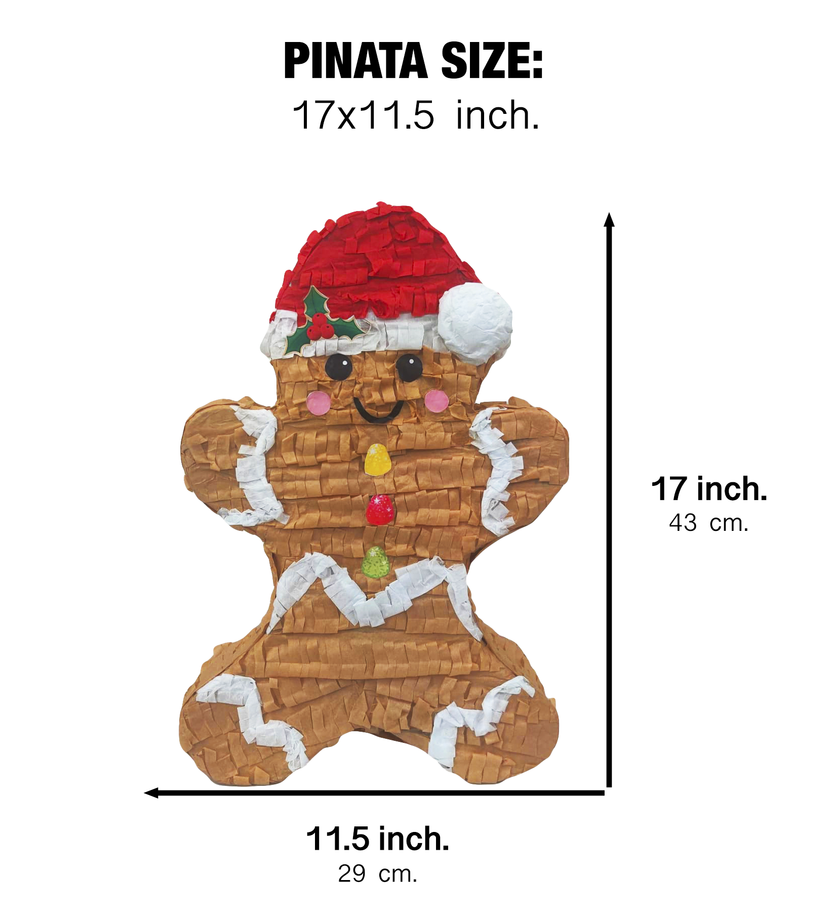 Gingerbread Man Pinata | Gingerbread Pinata | Christmas Pinatas ...